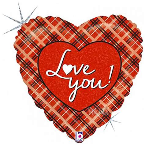 Фолиев балон сърце с надпис I Love You 001 Магазин ЗАБАВА Супер цена