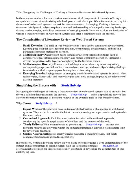 literature review web based systems pdf methodology academic publishing