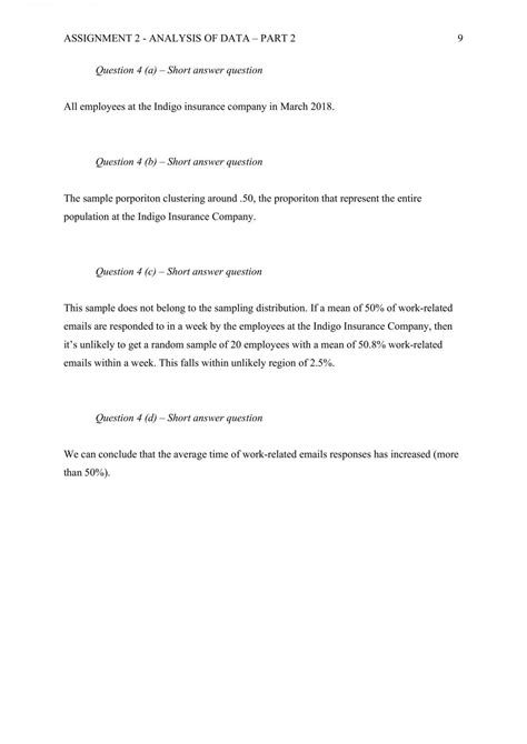 Analysis Of Data Part 2 Sta10003 Foundation In Statistics Swinburne Thinkswap