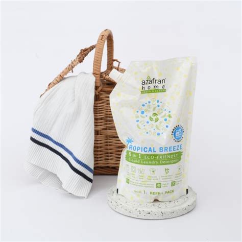 Tropical Breeze 6 In 1 Plant Based Liquid Laundry Detergent Refill Pack 1l Jiomart