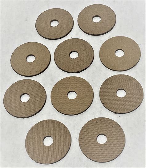 Set Of 10 Hard Fiber Washers Compatible With Grasshopper 421200 Amc