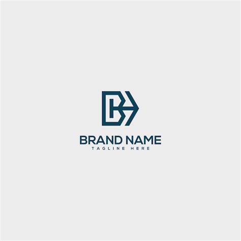 Logo Dentreprise Créatif Minimal Bh Hb Lettre Avec Icône Monogramme