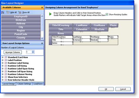 Advanced Row Layouts Part 1 Of 2 Infragistics Windows Forms™ Help