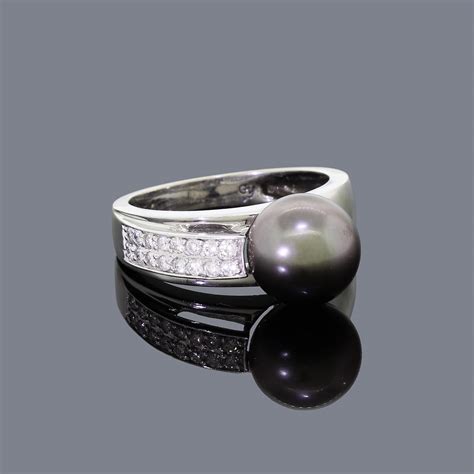 Black Pearl Jewelry Ring
