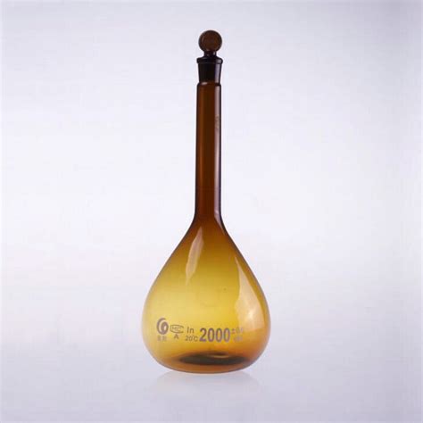 Amber Brown 5ml To 1000ml Glass Volumetric Flask Vicedeal