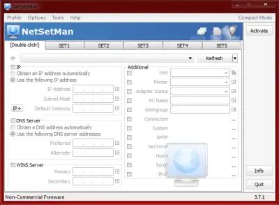 NetSetMan Network Settings Manager For Windows PC