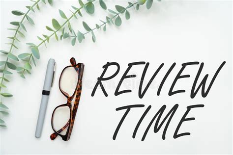 Conceptual Display Review Time Word Written On Situation Or System Its