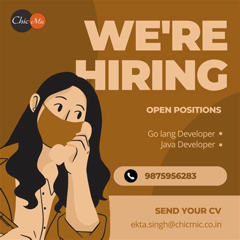 Chicmic Hr On Linkedin Hiringalert Chicmic Golangdeveloper