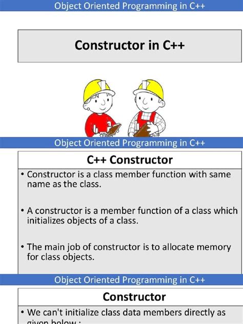 Constructor In Cpp Pdf