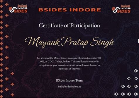Mayank Pratap Singh On Linkedin Certificateofparticipation Cyberdefence