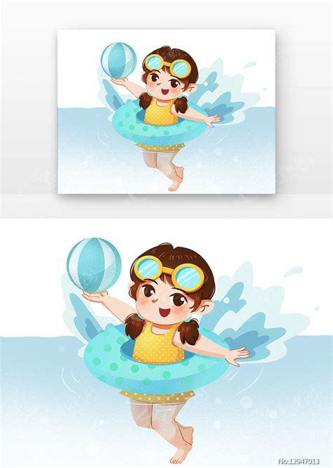 女孩泳圈游泳图片下载 红动中国
