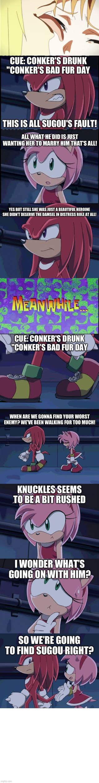 Knuckles And Amy Talk About Sugou By Markgurrola On Deviantart