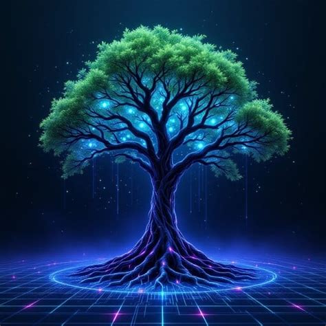 Free Digital Tree Awakening Image Surreal Digital Tree Download