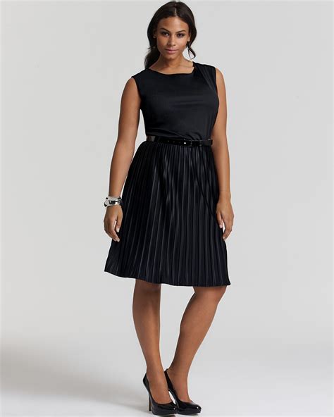 Jones New York Collection Plus Sleeveless Pleated Dress Bloomingdales