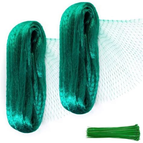 Lot De 2 Filets Anti Oiseaux De 5 M X 10 M Pour Filet De Jardin En