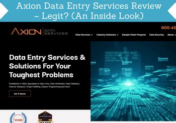 Axion Data Entry Services Review Legit An Inside Look