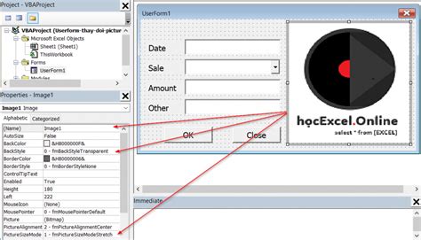 Cách thay đổi hình ảnh trong UserForm VBA theo lựa chọn của Combobox