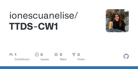 Github Ionescuanelisettds Cw1