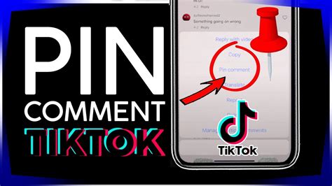 How To Pin Comment In Your Tiktok Videos Youtube