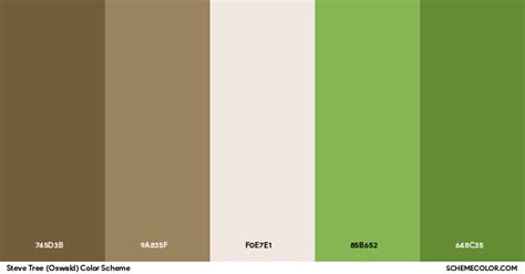 Steve Tree Oswald Color Scheme Palettes