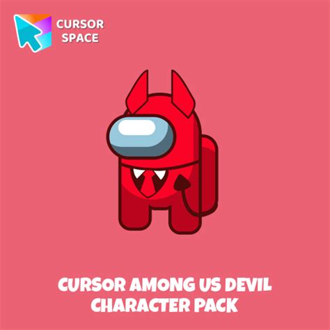 Cursor Cursor Among Us Devil Character Pack For Chrome Cursor Space