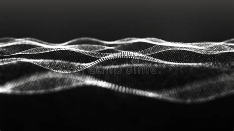 Technology Background Abstract Digital Particle Wave Stock Illustration Illustration Of Curve