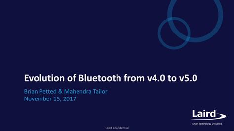 Pdf Evolution Of Bluetooth From 40 To 5 · Pdf File• Ble
