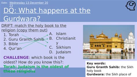 Ks3 Sikhism Lesson Bundle Teaching Resources