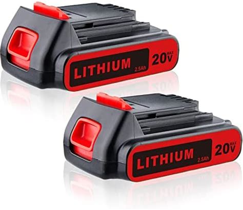 VANTTECH 2Pack LBXR20 20V MAX 2500mAh Lithium Replacement Battery For