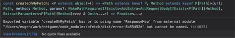 Exported Variable X Has Or Is Using Name Responsemap From External