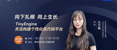 Javascript 茶思屋直播向下扎根，向上生长，tinyengine 灵活构建个性化低代码平台 个人文章