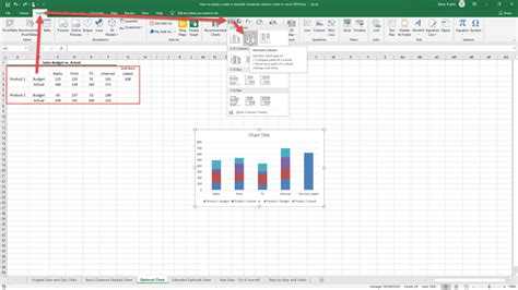 How To Make An Excel Clustered Stacked Column Chart Type Excel