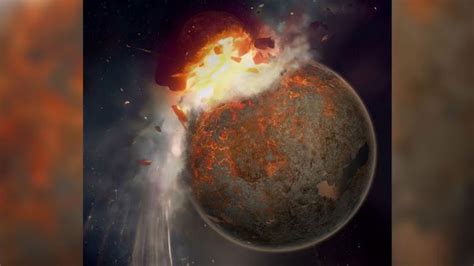 theia collision formation of moon and mysterious blobs revealed