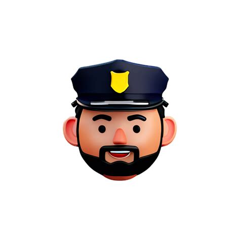 Police Face 3d Rendering Icon Illustration 28588313 Png