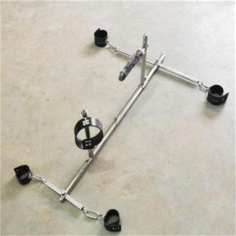 Bondage Stainless Steel Frame Furniture Handcuffs Ankle Cuffs Restriant