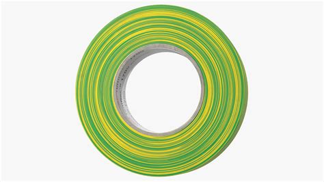 Temflex M Vinyl Electrical Tape Green D Model Ds Blend C D Fbx Max Ma Lxo Obj