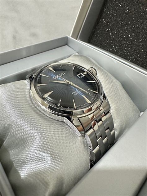 Seiko Presage Blue Moon Cocktail Srpb41j1 Mens Fashion Watches