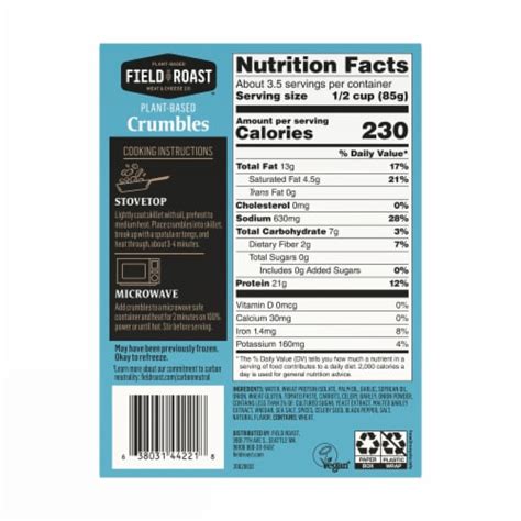 Field Roast™ Plant Based Crumbles Savory Original 10 Oz Frys Food