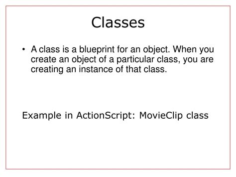 PPT ActionScript Classes Properties EventHandler Methods