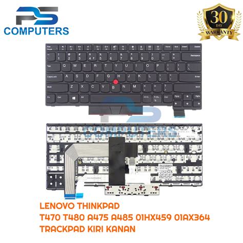 Jual Keyboard Laptop Lenovo Thinkpad T470 T480 Include Klik Kanan Dan Kiri Trackpad Hitam