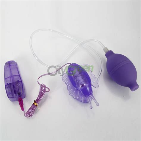Multi Level Speed Butterfly Pussy Clit Pump Inflatable Sucker Vibrator