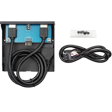 Планка в корпус ПК 3.5" с адаптером 5,25" с выводом 2-х портов USB3.0 ...