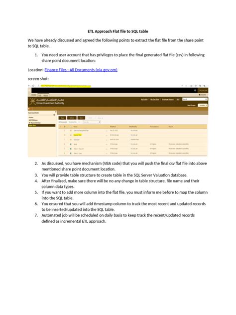 Etl Approach Flat File To Sql Table Pdf