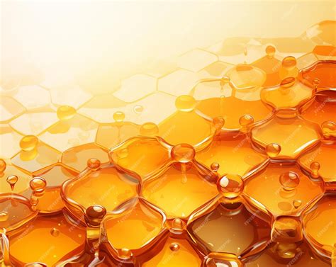 Premium Photo Honeycomb Background Generativeai Closeup Honey