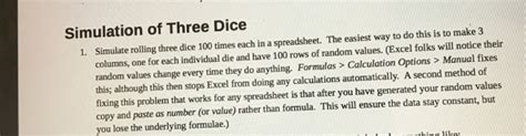 Simulation Of Three Dice Simulate Rolling Three Dice