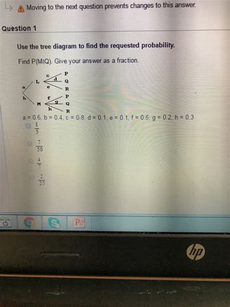 solved use the tree diagram to find the requested
