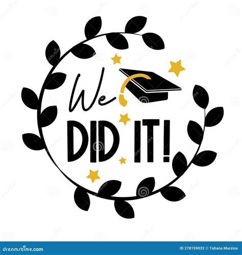 Lettering Graduate 2023 Class Of 2023 End Of School Or Last Day Of