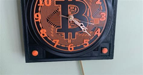 Bitcoin Pendulum Clock By Grunkle Bitcoin Download Free Stl Model