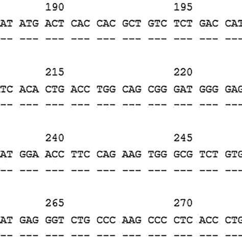alignment of the sequence of exon 7 of c 07 01 101 with the sequence of