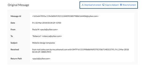 Mail Options